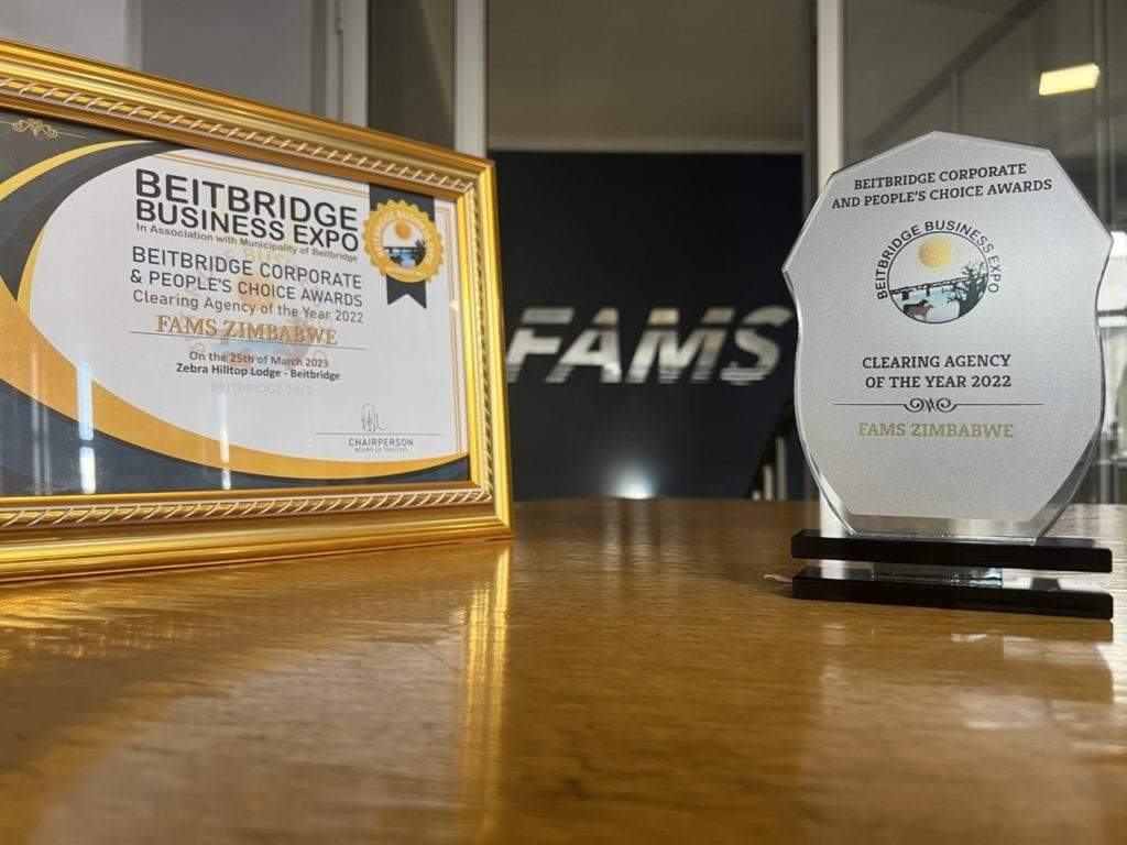 FAMS Wins Clearing Agent of The Year for Sub Sahara’s Busiest Border ...